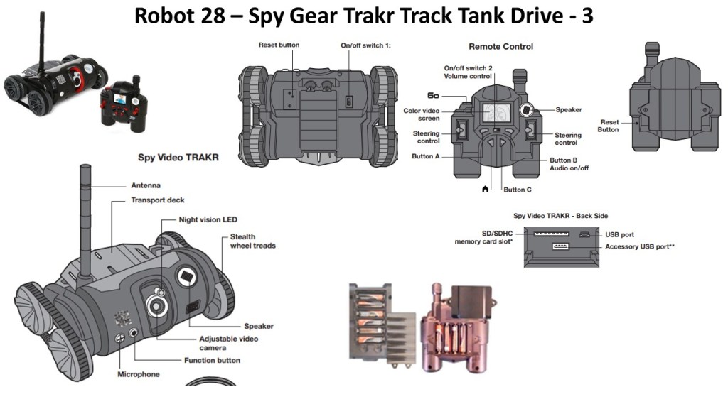 Robot 28 – Spy Gear Trakr Track Tank Drive – Build Mobile Robots